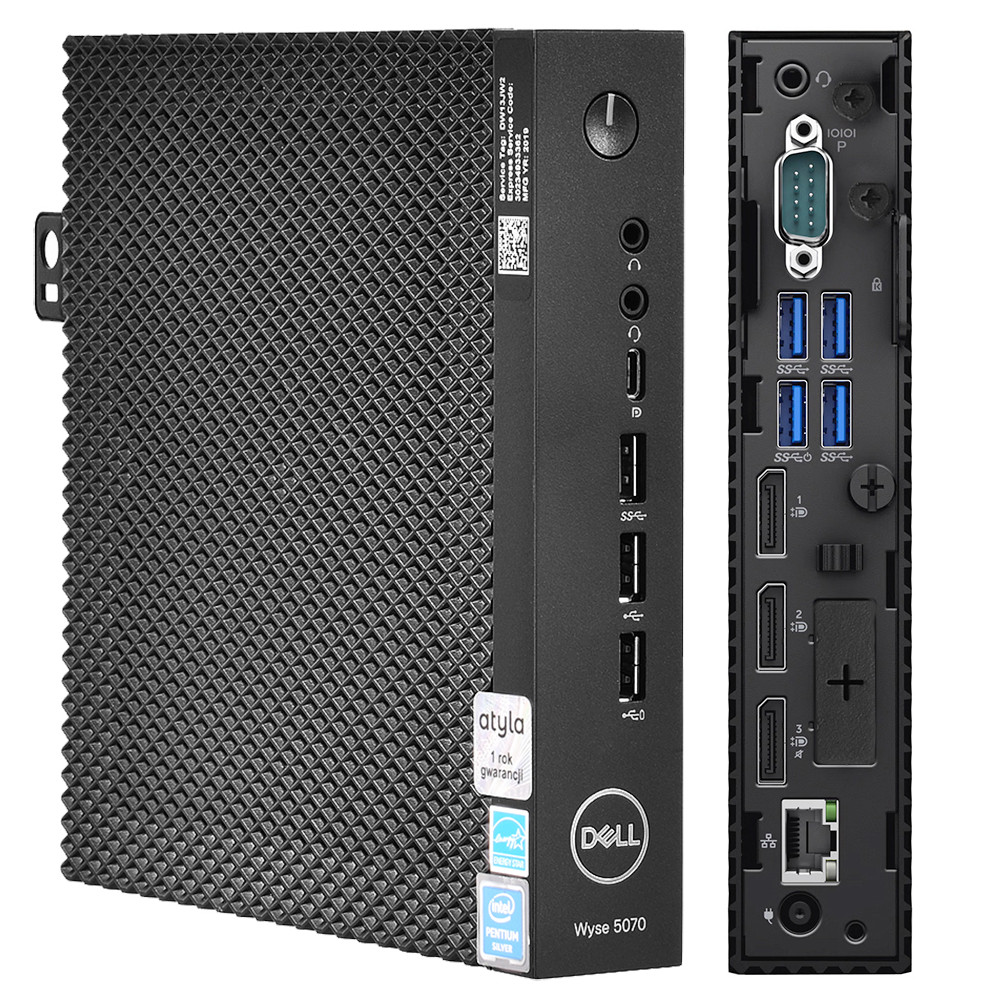 Terminal Dell Wyse Slim 5070 Pentium Silver J5005/8GB/16GB bez OS Thin ...
